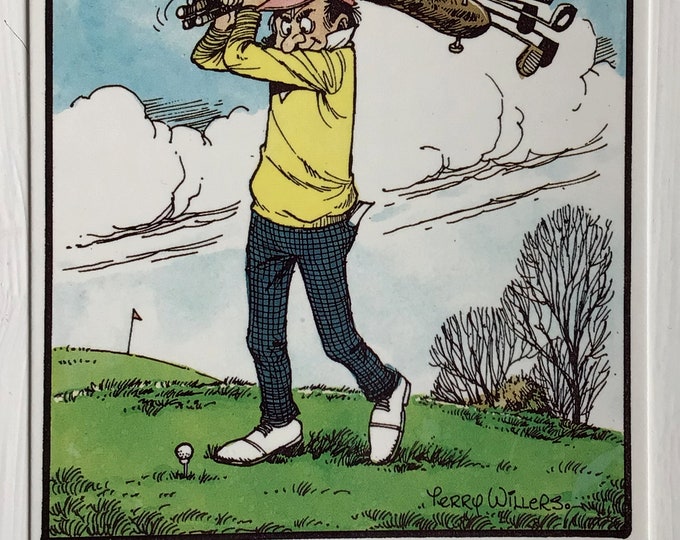 Golf Post Card - Hilarious Comic Fun. Ideal to Make in to a Golf ...