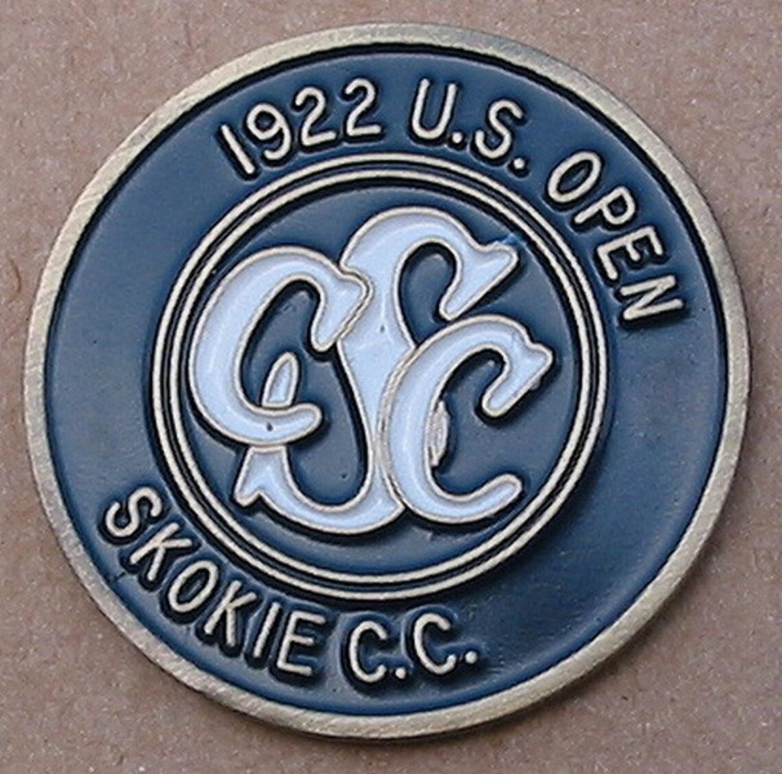 Old Vintage Hand Painted Coin Golf Ball Marker for the 1922 US | Etsy