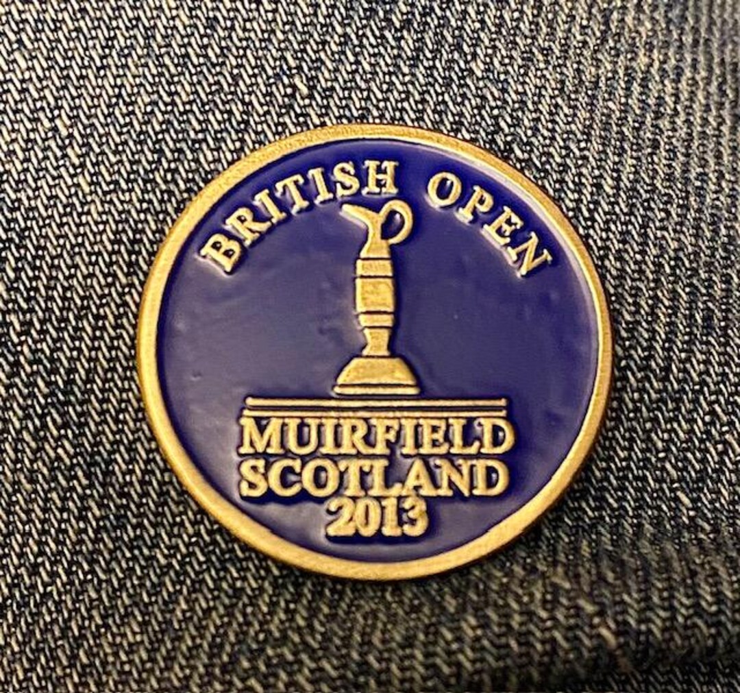 Hand Painted Golf Ball Marker for the 2013 Open Golf Championship. Old ...