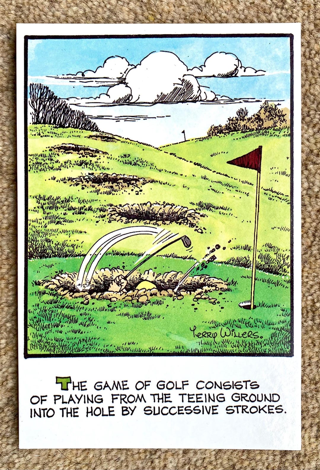 Golf Postcard - Hilarious Comic Fun. Ideal to Make in to a Golf ...