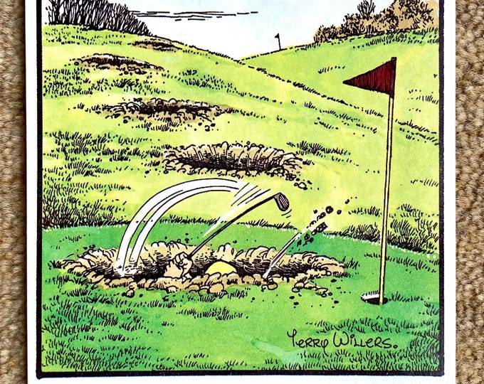 Golf Postcard Hilarious Comic Fun. Ideal to Make in to a Golf Birthday ...