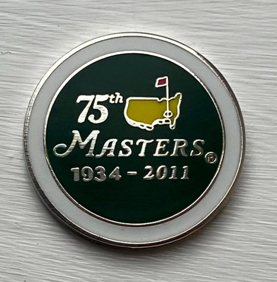 Original Enamelled Coin Golf Ball Marker for the 2011 Masters Augusta ...