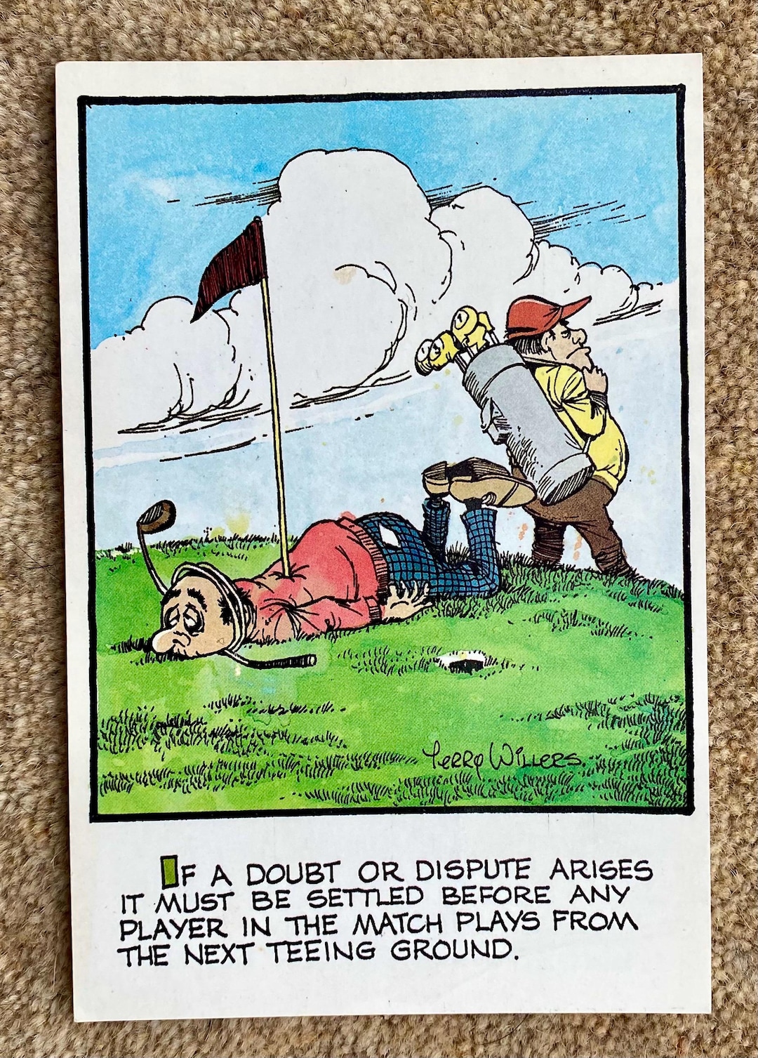 Golf Postcard - Hilarious Comic Fun. Ideal to Make in to a Golf ...
