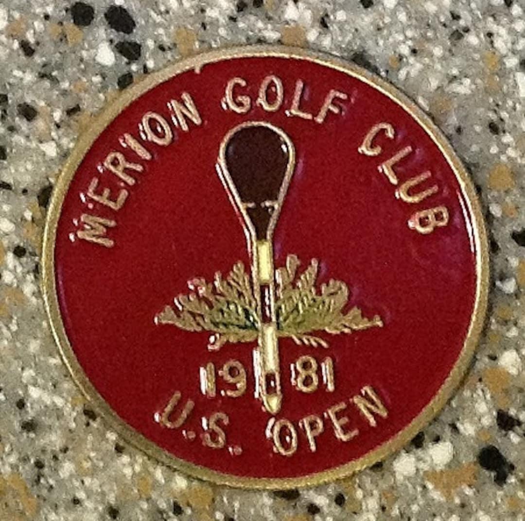 Old Golf Ball Marker for the 1981 US Open Golf Championship - Merion ...