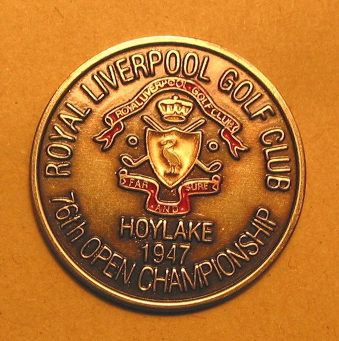 Old Hand Painted Coin Golf Ball Marker for the 1947 Open Championship ...