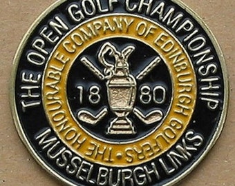 Hand Painted Golf Ball Marker Embossed Coin for the 1873 Open | Etsy