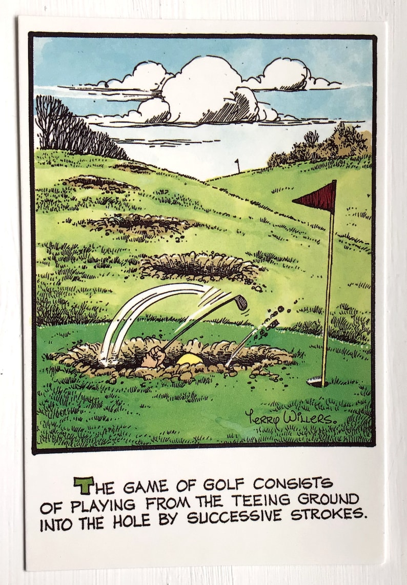 Golf Postcard - Hilarious Comic Fun. Ideal to Make in to a Golf ...