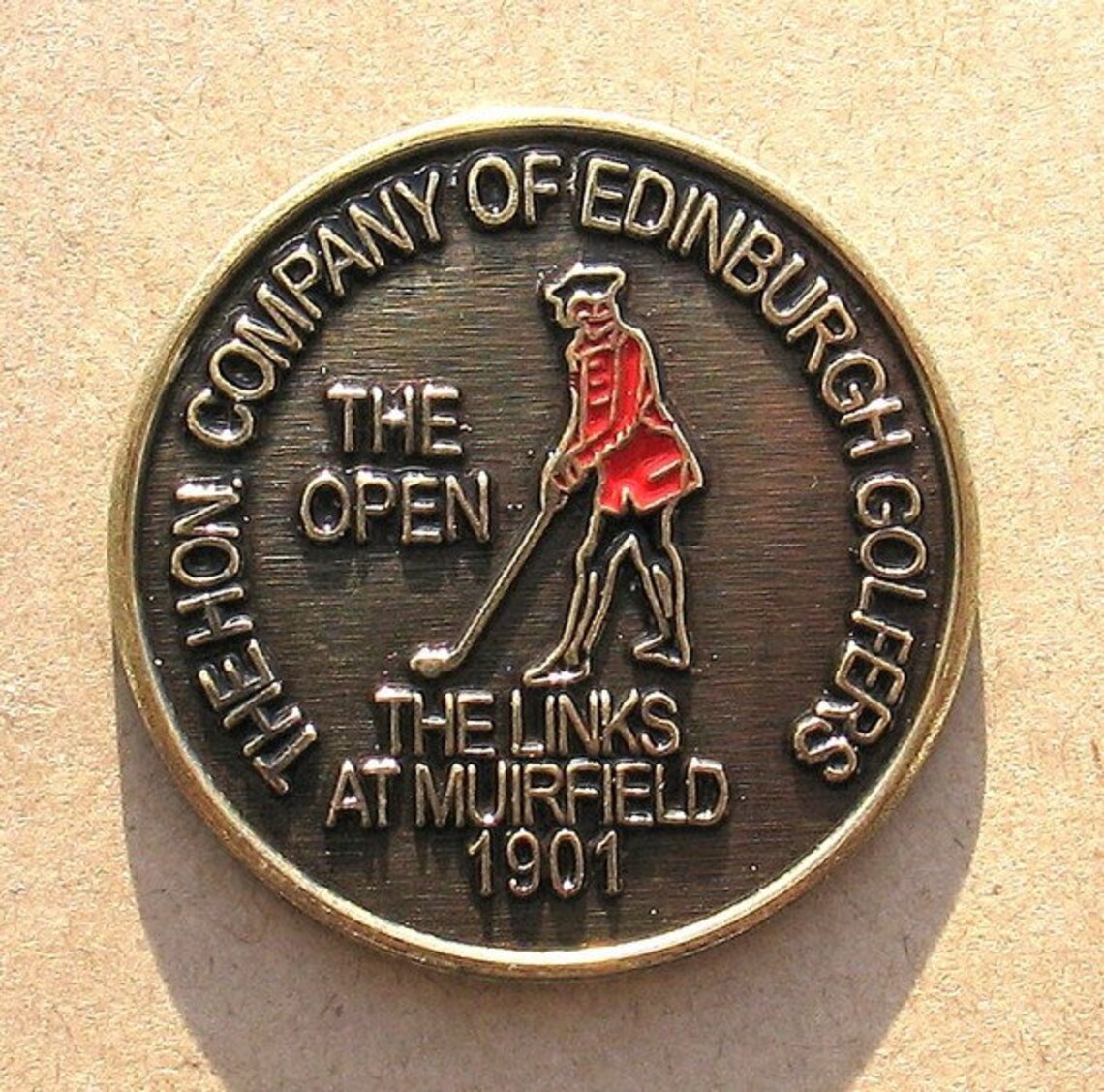 Hand Painted Golf Ball Marker Coin for the 1901 Open - Etsy