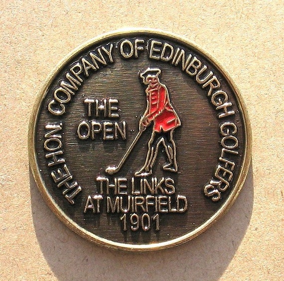 Hand Painted Golf Ball Marker Coin for the 1901 Open | Etsy