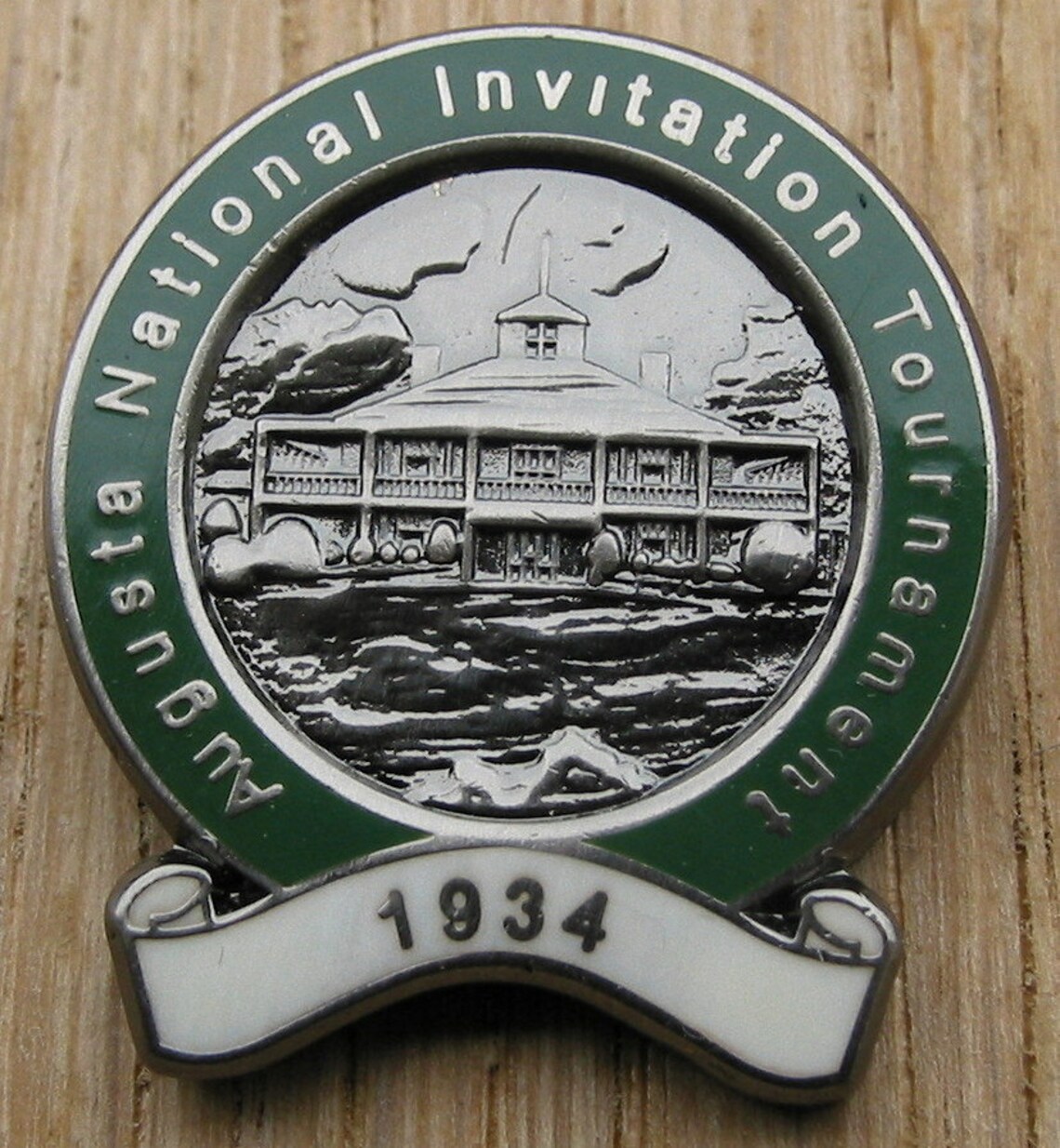 1934 Masters Enamel Golf Pin Badge for the Inaugural First Ever ...