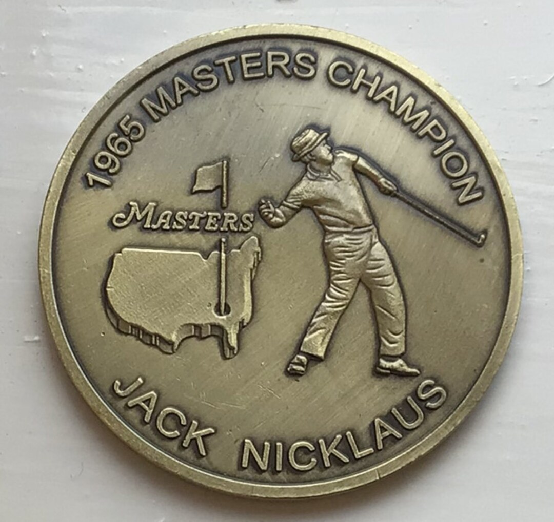 Superb Large Jack Nicklaus Golf Coin for the 1965 Masters Celebrating ...