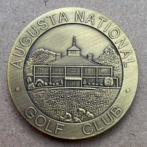 Superb 1934 Golf Coin Ball Marker for the First Masters Tournament ...