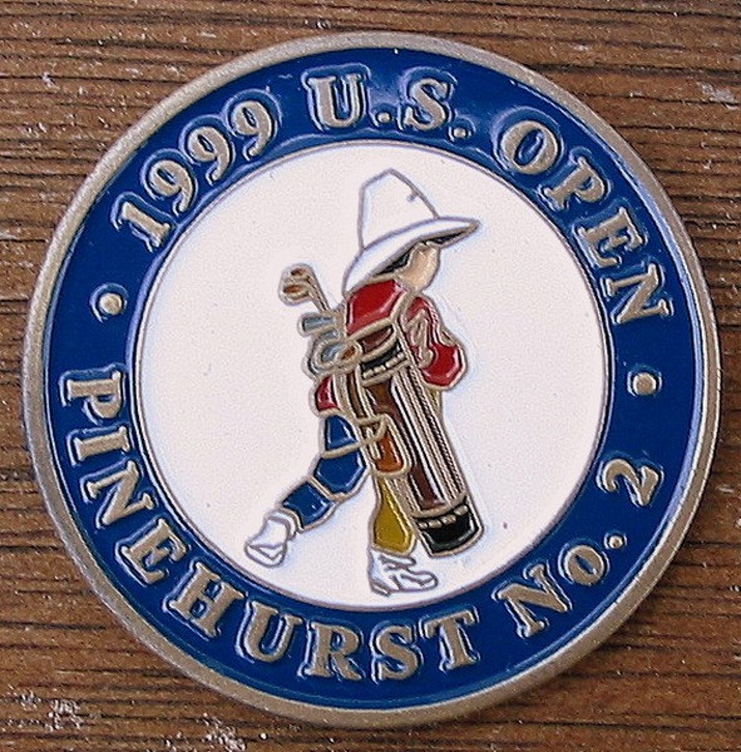 Golf Ball Marker Hand Painted Rare Coin for the 1999 US Open Golf ...