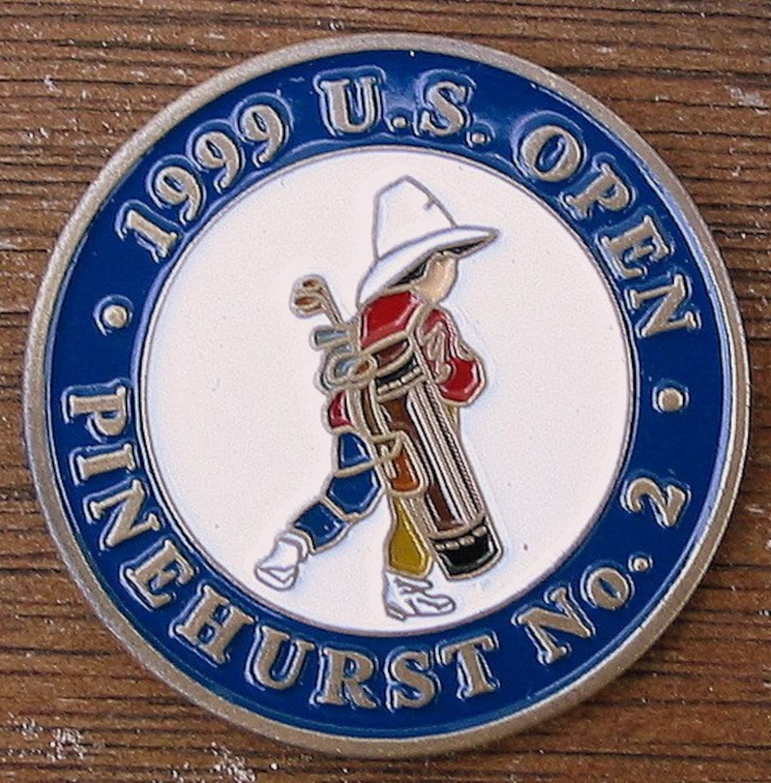 Golf Ball Marker Hand Painted Rare Coin for the 1999 US Open Golf ...