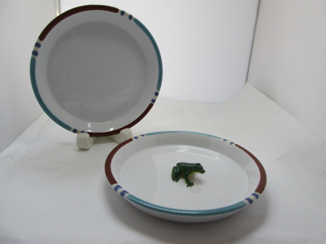 Vintage Dansk Mesa White Sand Pair of Salad Plates Dansk Southwestern ...