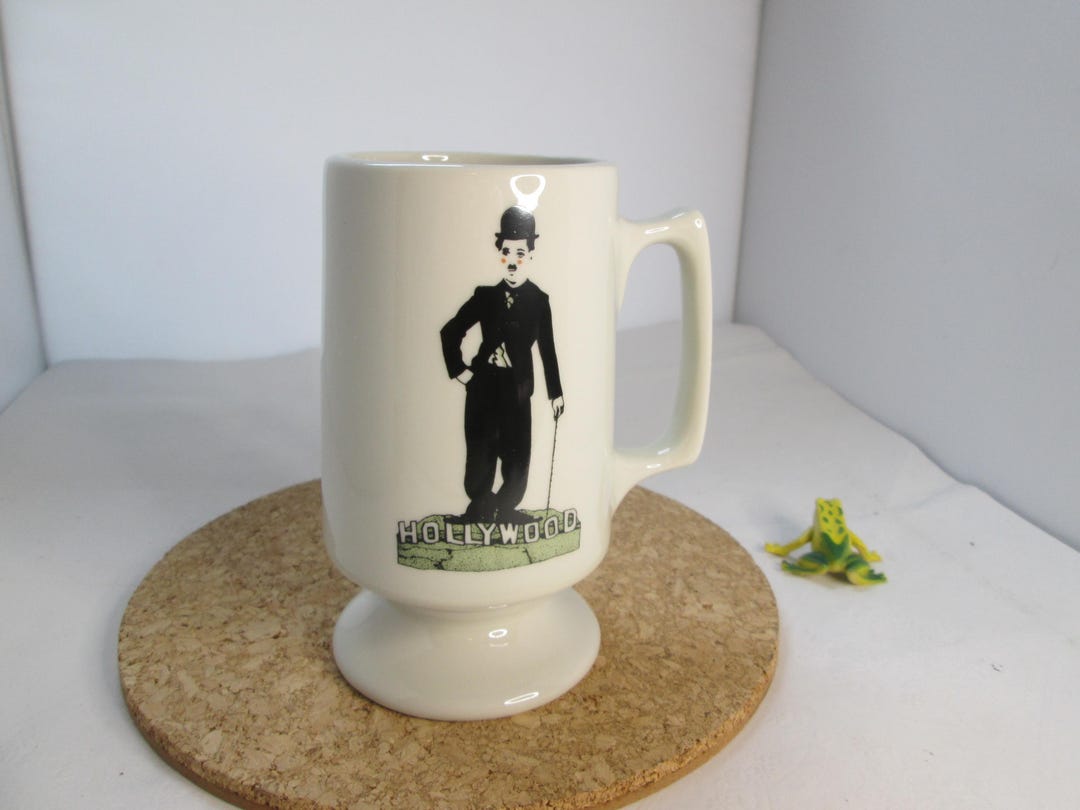Vintage Hollywood W Charlie Chaplin Pedestal Mug General Electric the ...