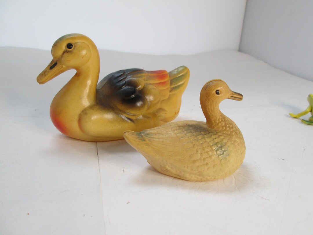Vintage Celluloid Duck Figurines: 1920s Painted Pair - Etsy