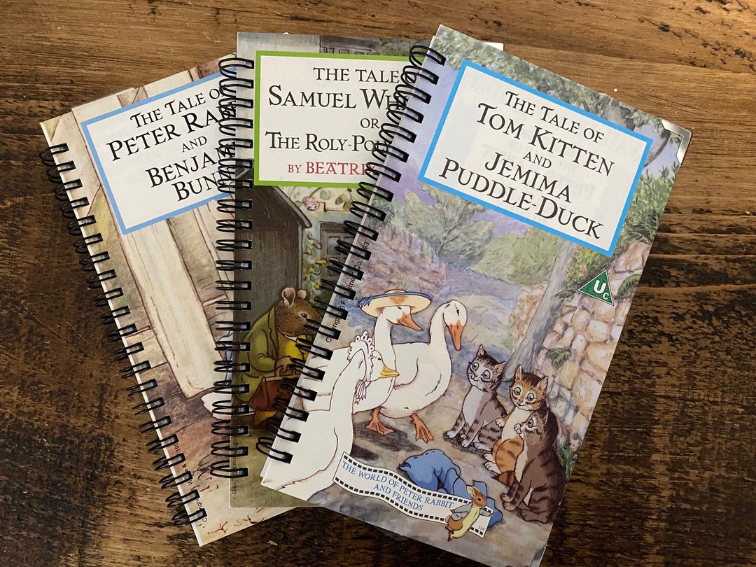Beatrix Potter VHS Retro Altered/upcycled Notebooks | Gifts for Her ...