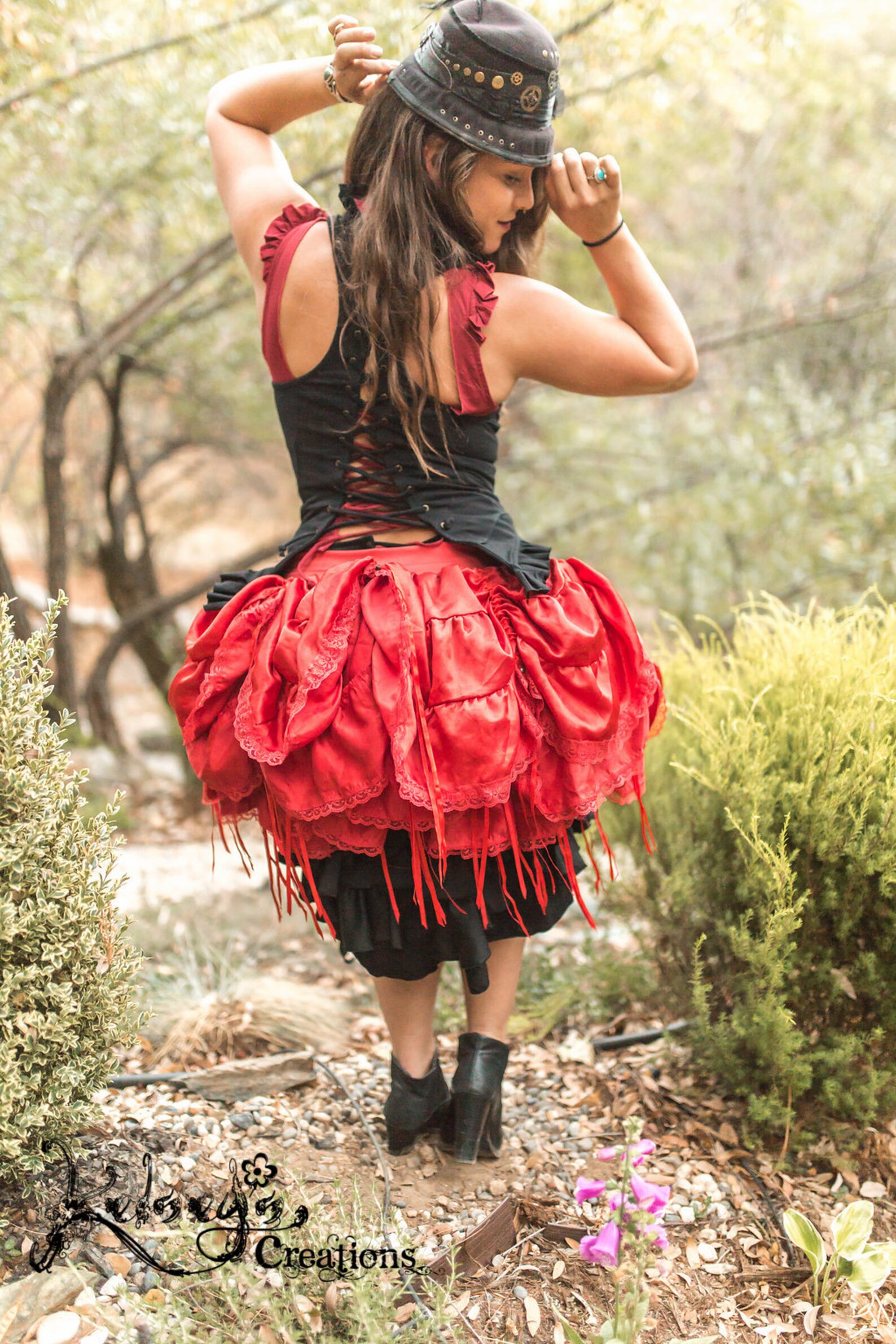 Ruffle Bussle Victorian Edwardian Steampunk Bustle Classy - Etsy