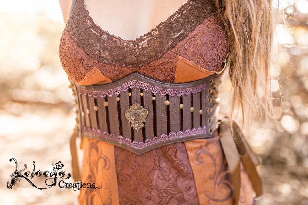 Leather Harness Steampunk, Victorian, Burlesque, Gothic, Under Bust ...