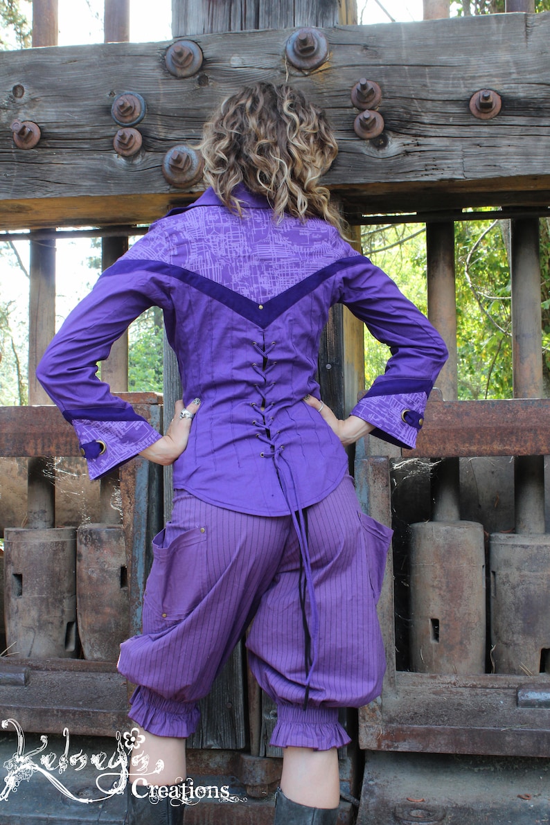 Womens Jacket Purple Steampunk Festival Jacket for Her - Etsy