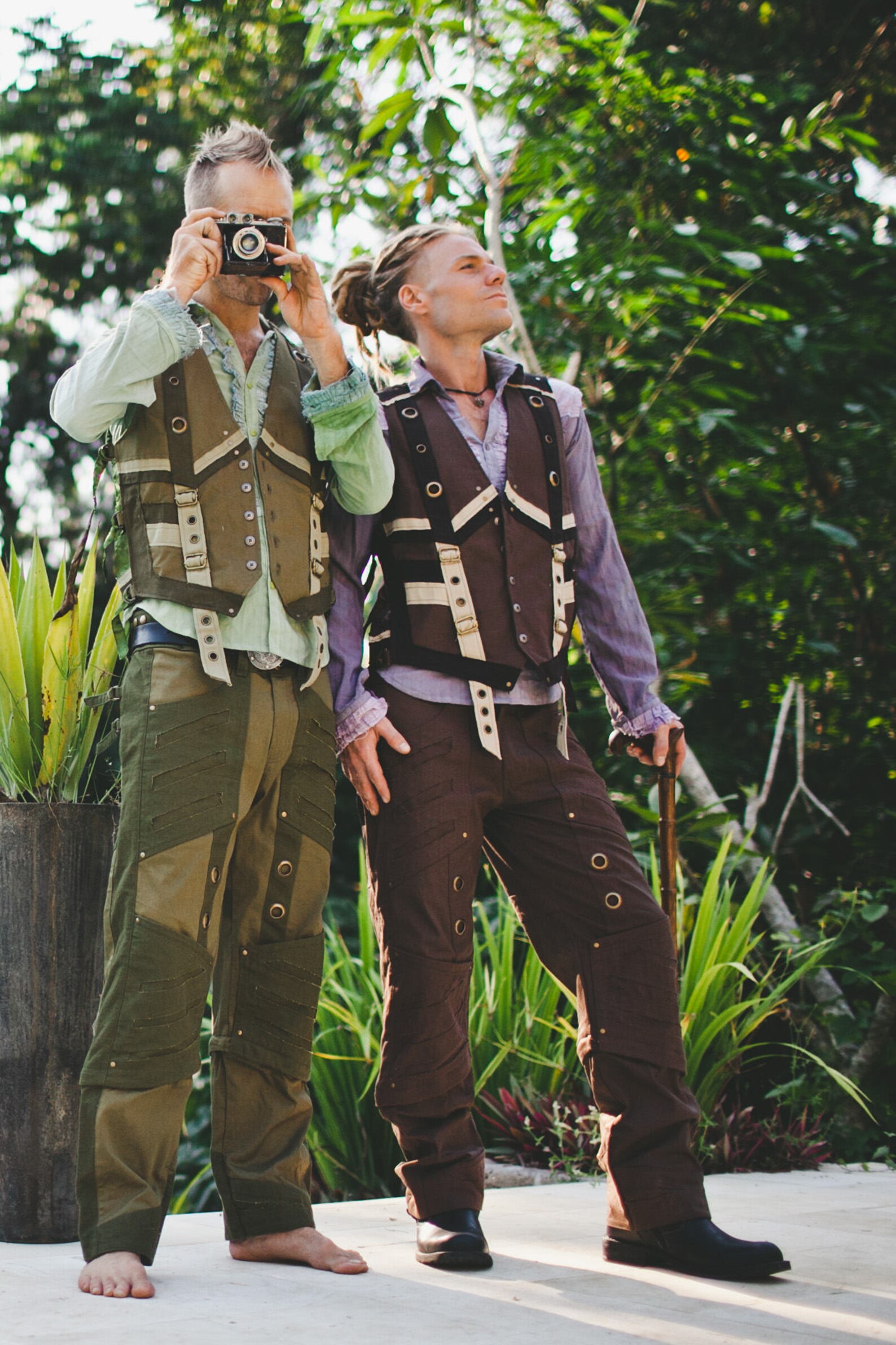 Men's Steampunk Vest Green Vest Hipster Shambhala - Etsy