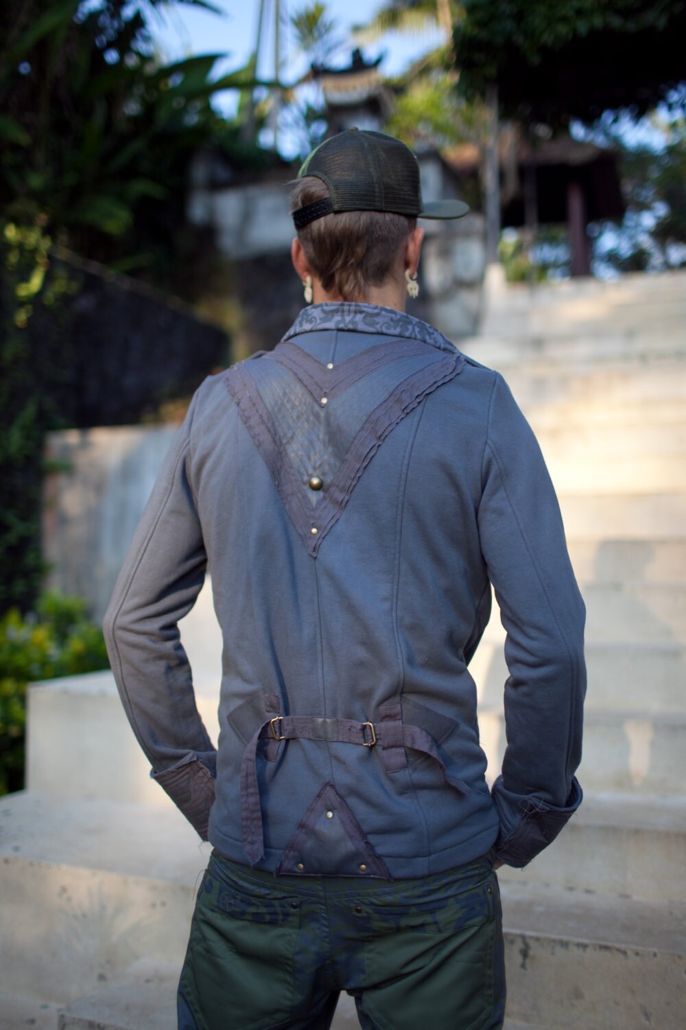 MEN'S JACKET Gray Jacket Steampunk His Jacket for | Etsy