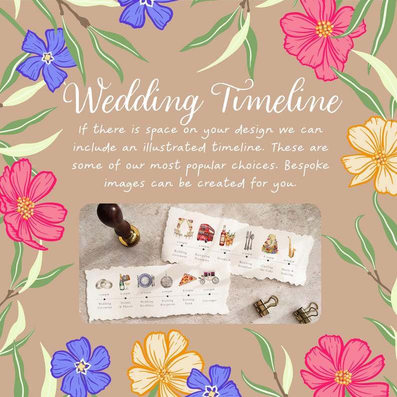 Wedding Doodles Invitation Sample: Folded A6 Card With Envelope - Etsy