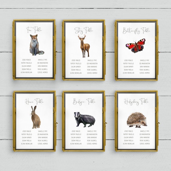 Animal Seating Wedding - Etsy