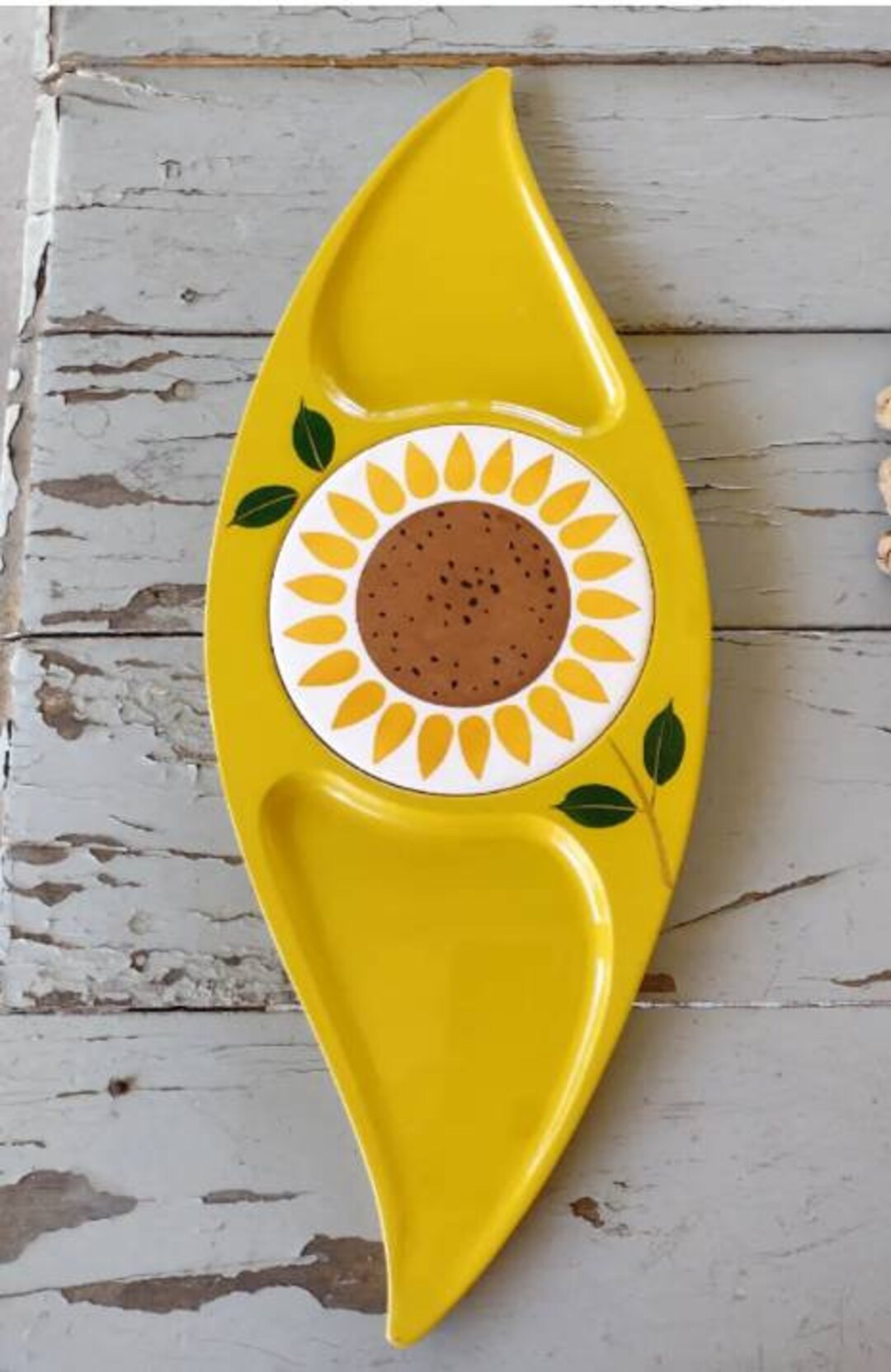 Retro Mod Serving Platter. Sunflower Platter. Cheese Board. - Etsy
