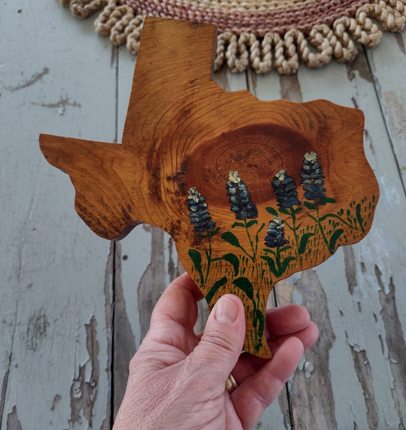 Wooden Texas Trivet. Bluebonnet Trivet. Texas. Texas State Trivet ...