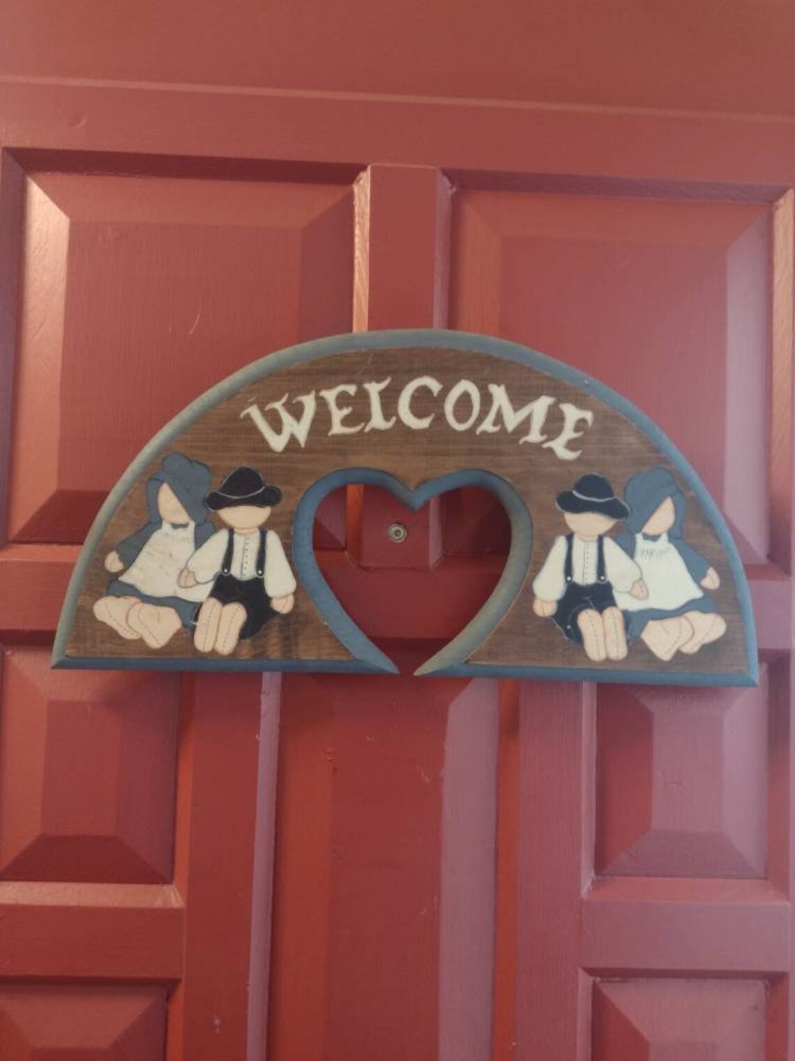 Amish Welcome Sign. Folk Welcome Sign. Americana Welcome - Etsy