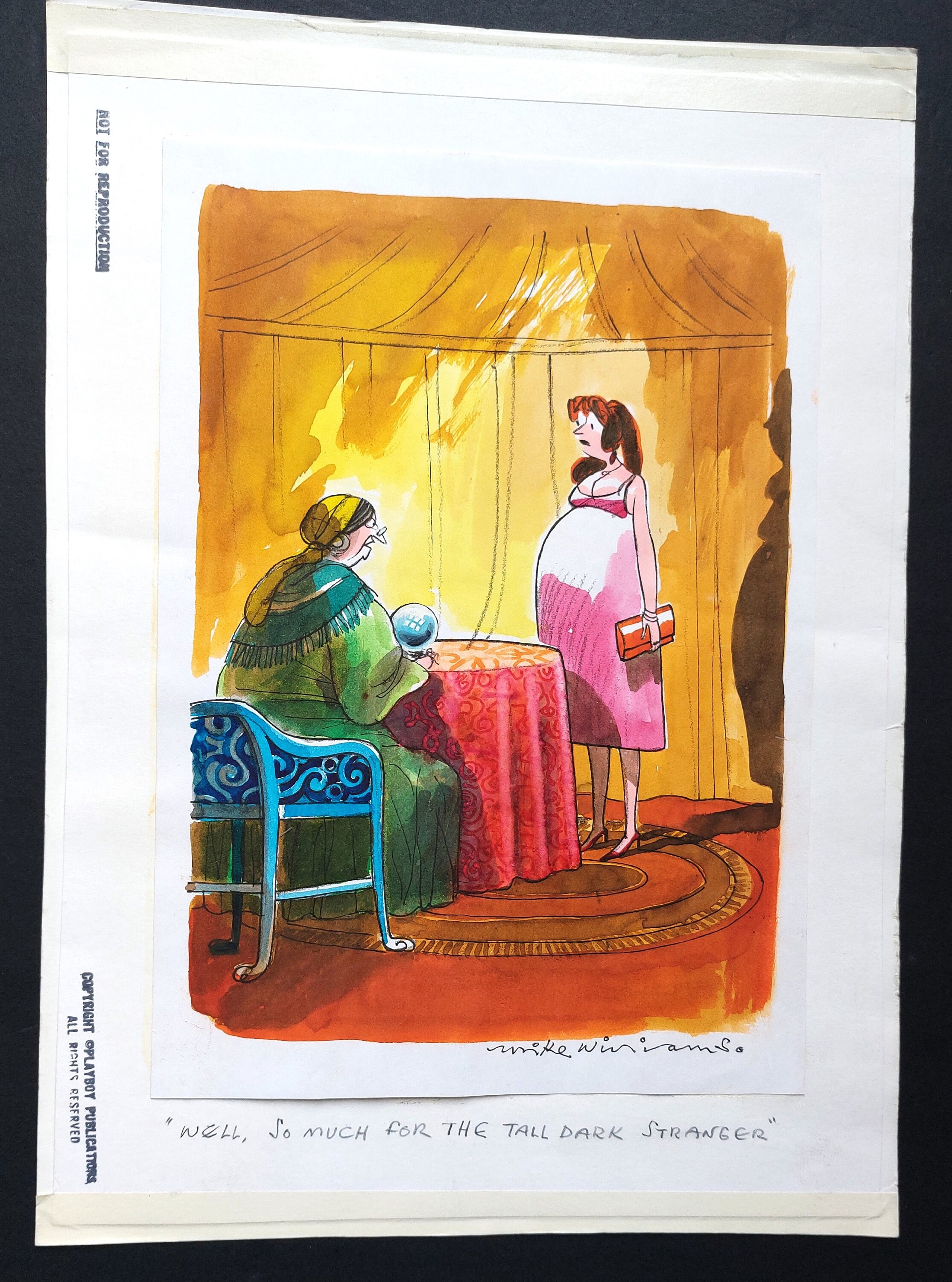 Original Playboy Cartoon Artwork 2004, Fortune Teller, Mike Williams ...