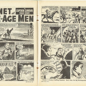 Original Art, 2 Pages, Captain Condor 1963 Very Large Pages 21 X 16 ...