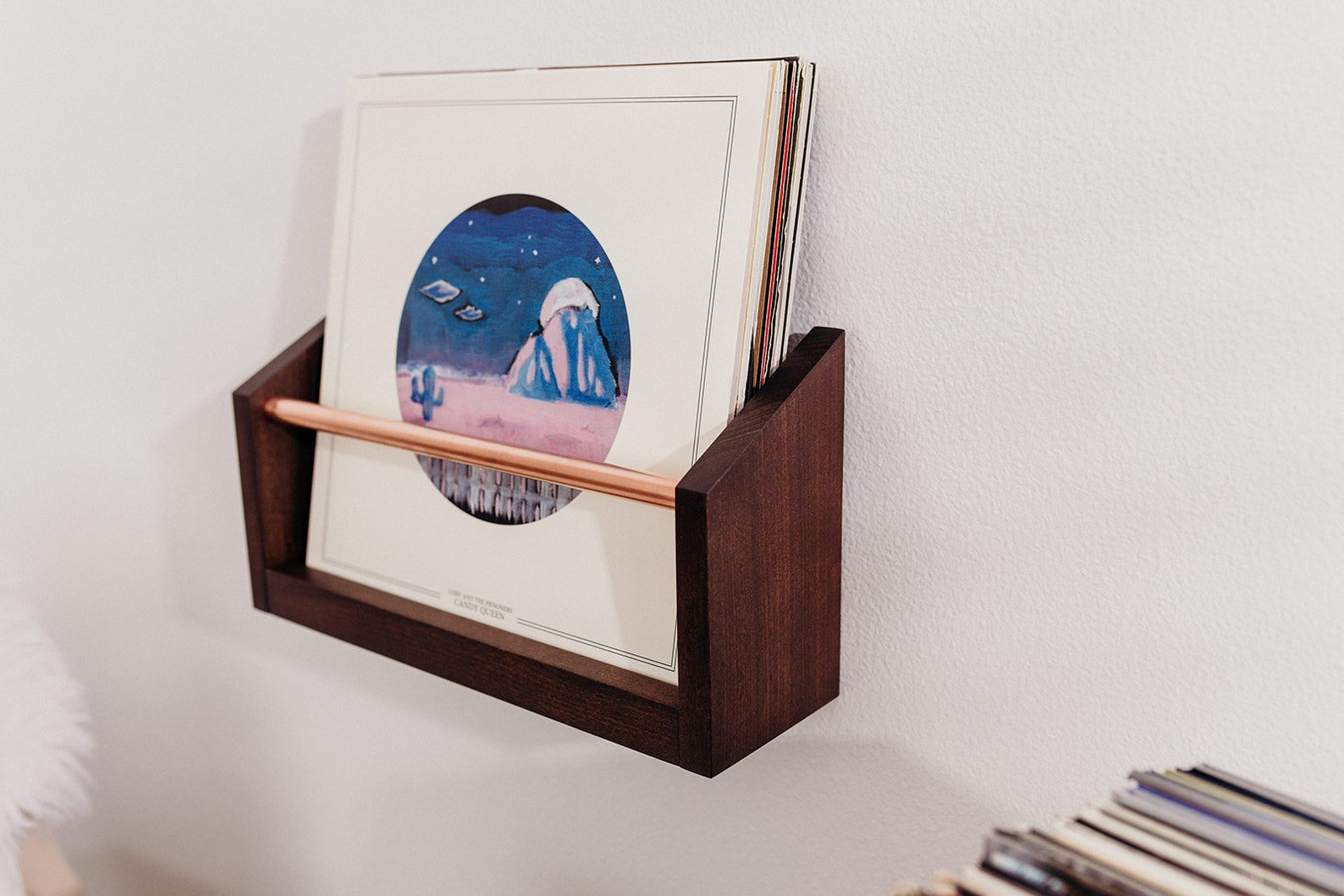 Now Playing Wall Mount Record Rack Single Size - Etsy