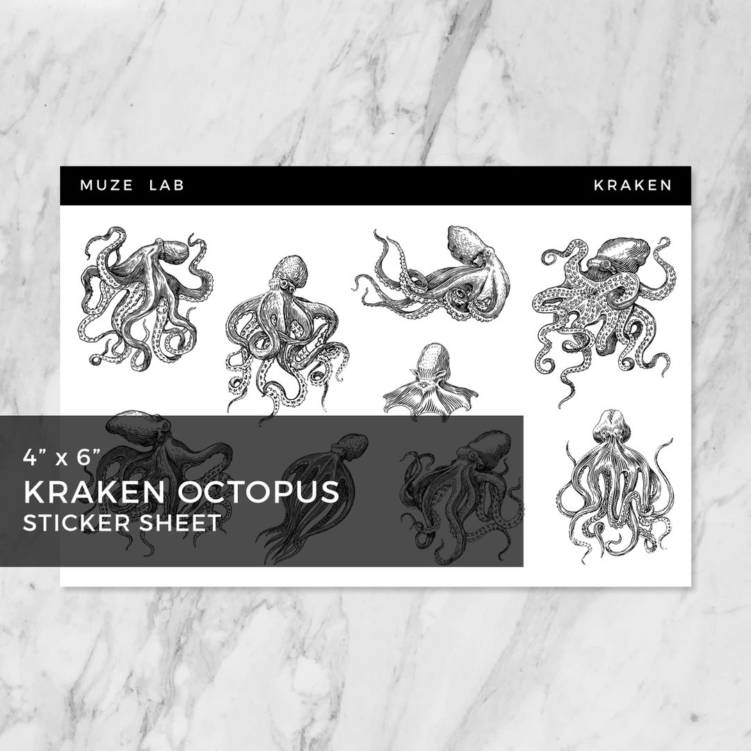 Octopus Sticker Sheet - Etsy