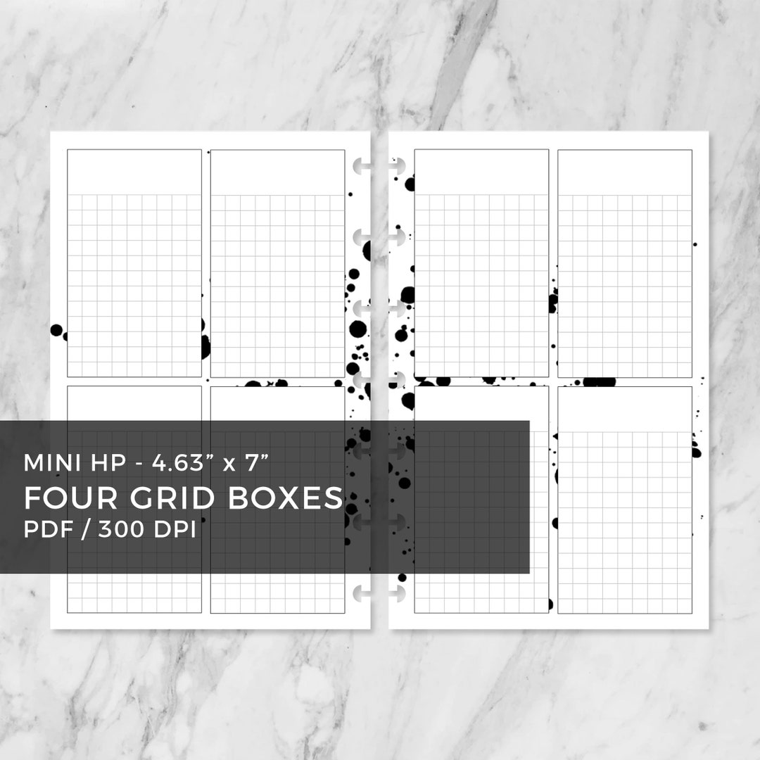 4 GRID BOXES - Mini HP - Etsy