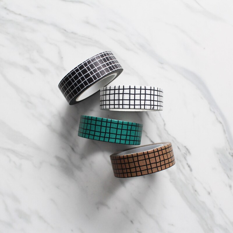 Grid Wrapping Paper - Etsy