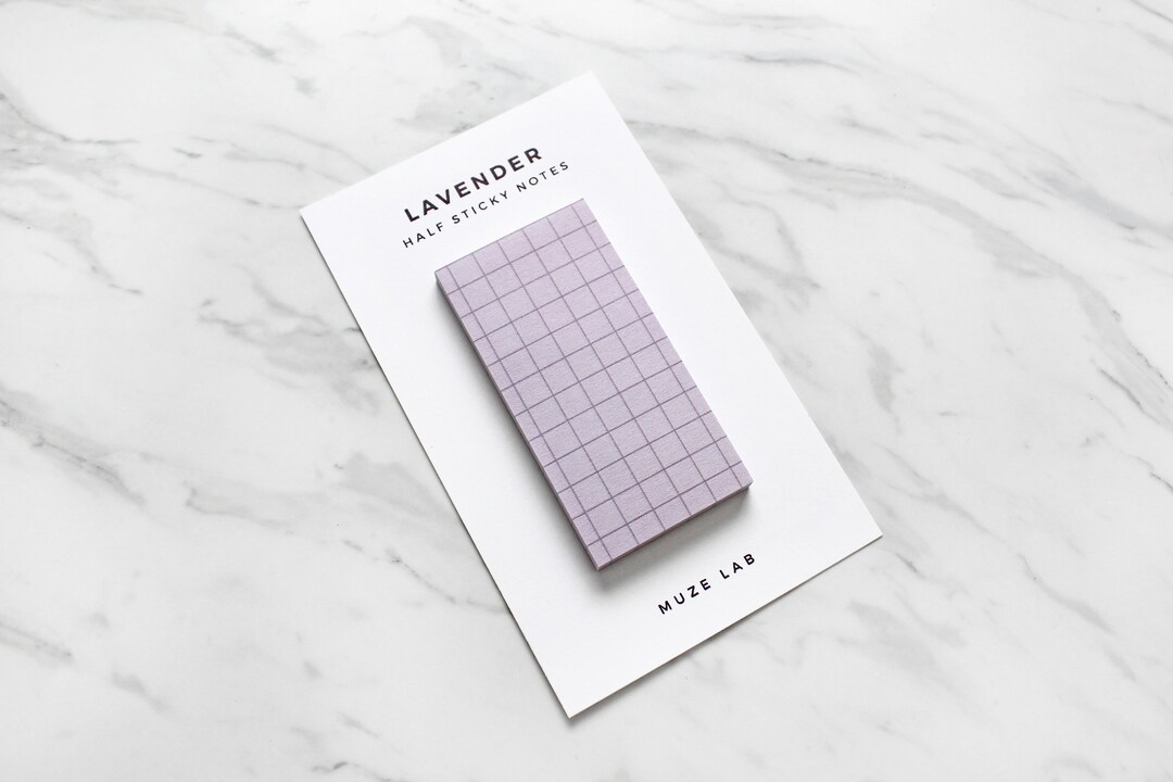 Lavender Half Sheet Sticky Notes - Etsy