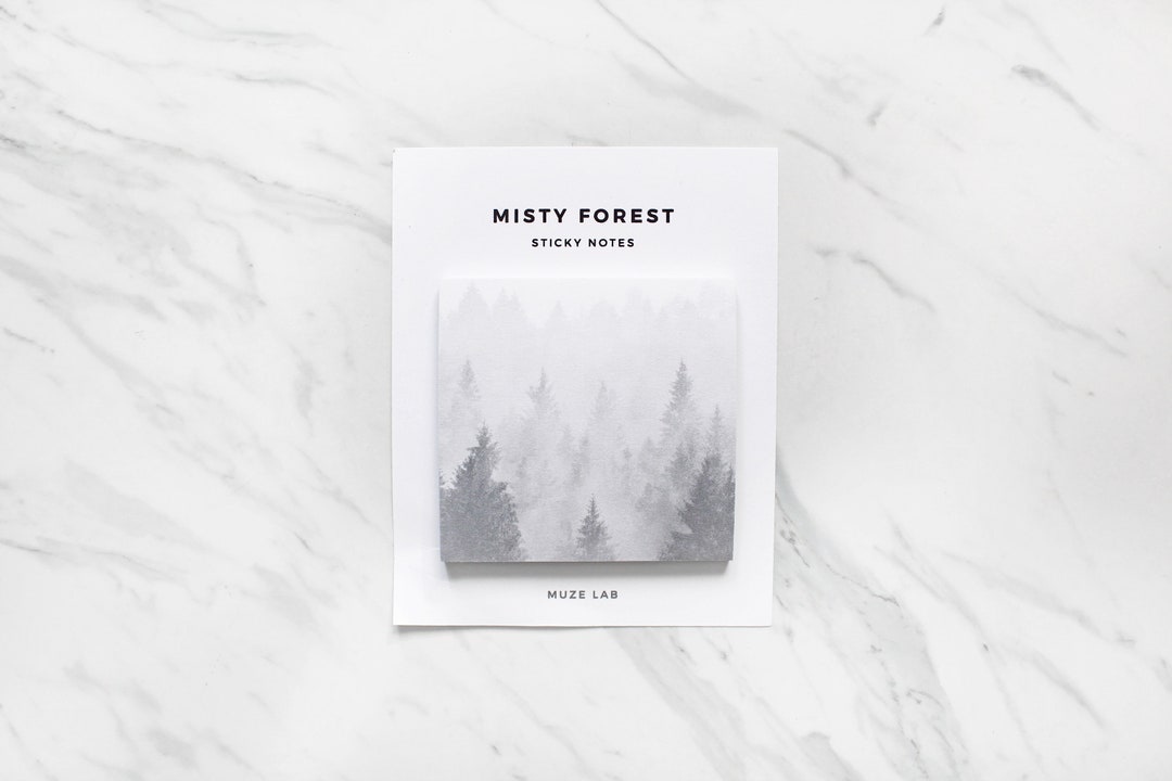 Misty Forest Sticky Notes | V.2 - Etsy