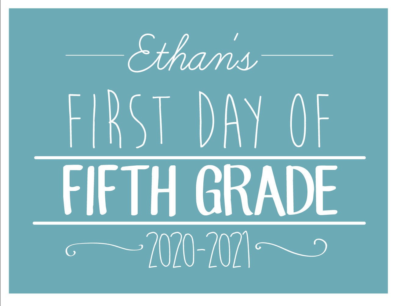 First Day of School Signs Kindergarten Through 12th Grade - Etsy