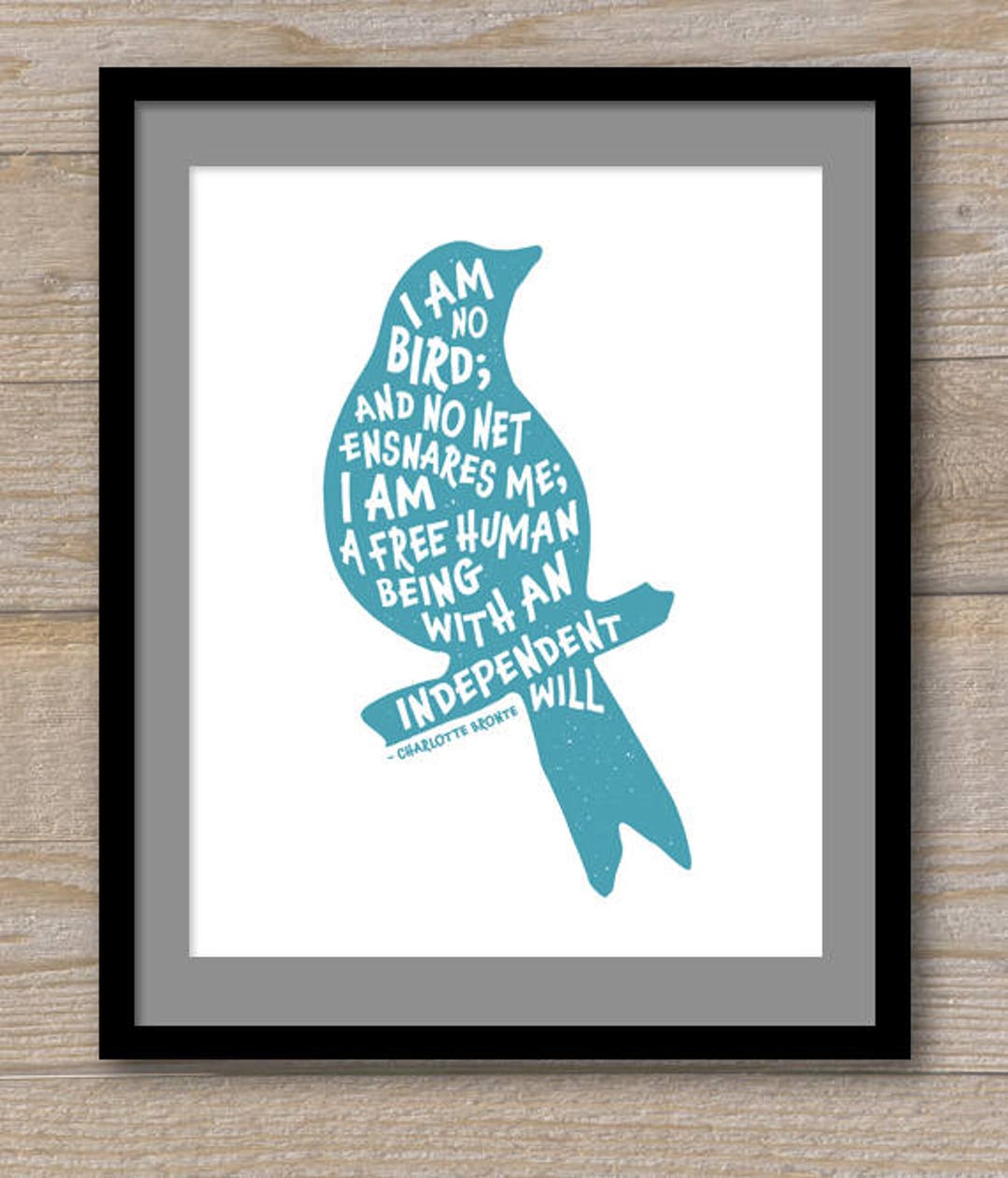 Digital File - I Am Not a Bird; No Net Ensnares Me - Charlotte Bronte ...