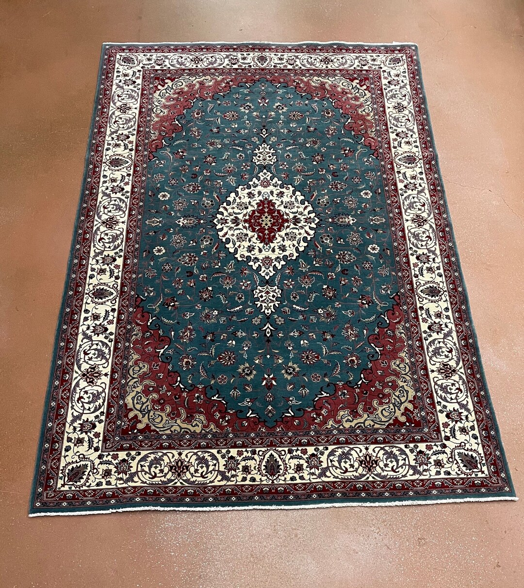Very Fine Tabriz Rug Made in Pakistan 6x9 Carpet - Etsy