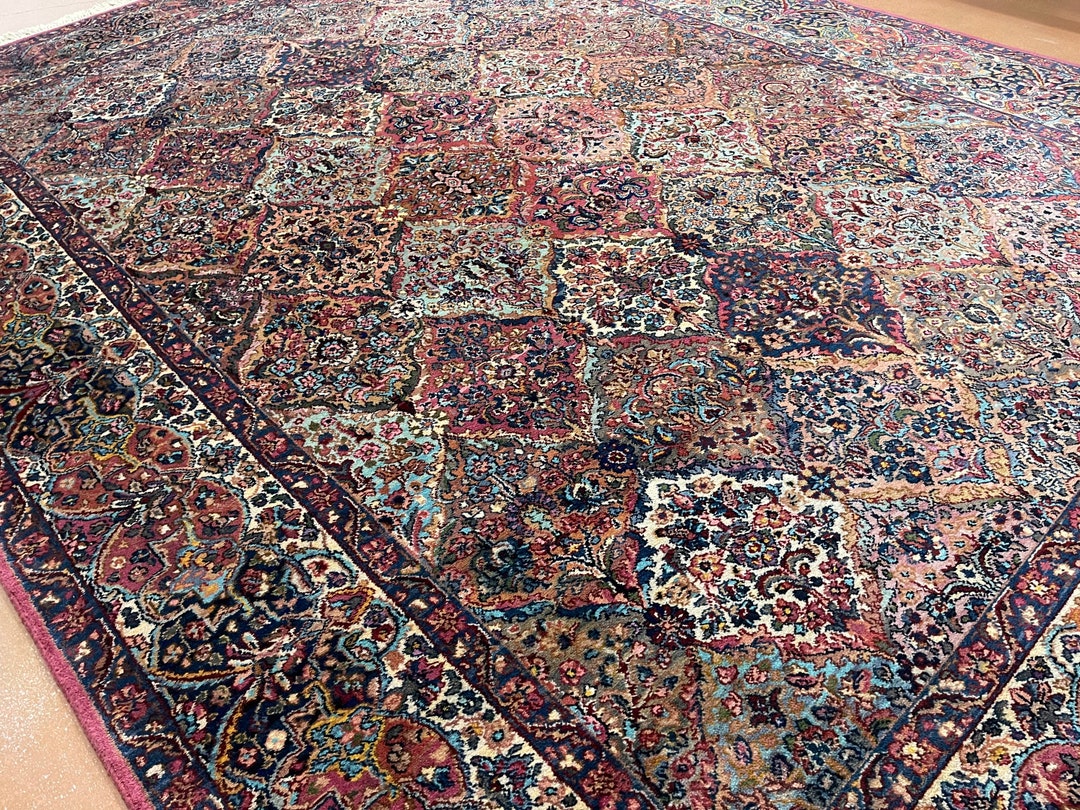 Multicolor Panel Kirman Rug by Karastan 717 Very Good Condition Carpet ...