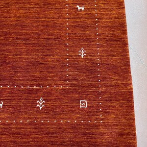 Modern Gabbeh Rug 8x10 Wonderful Thick Carpet Natural Dyes - Etsy