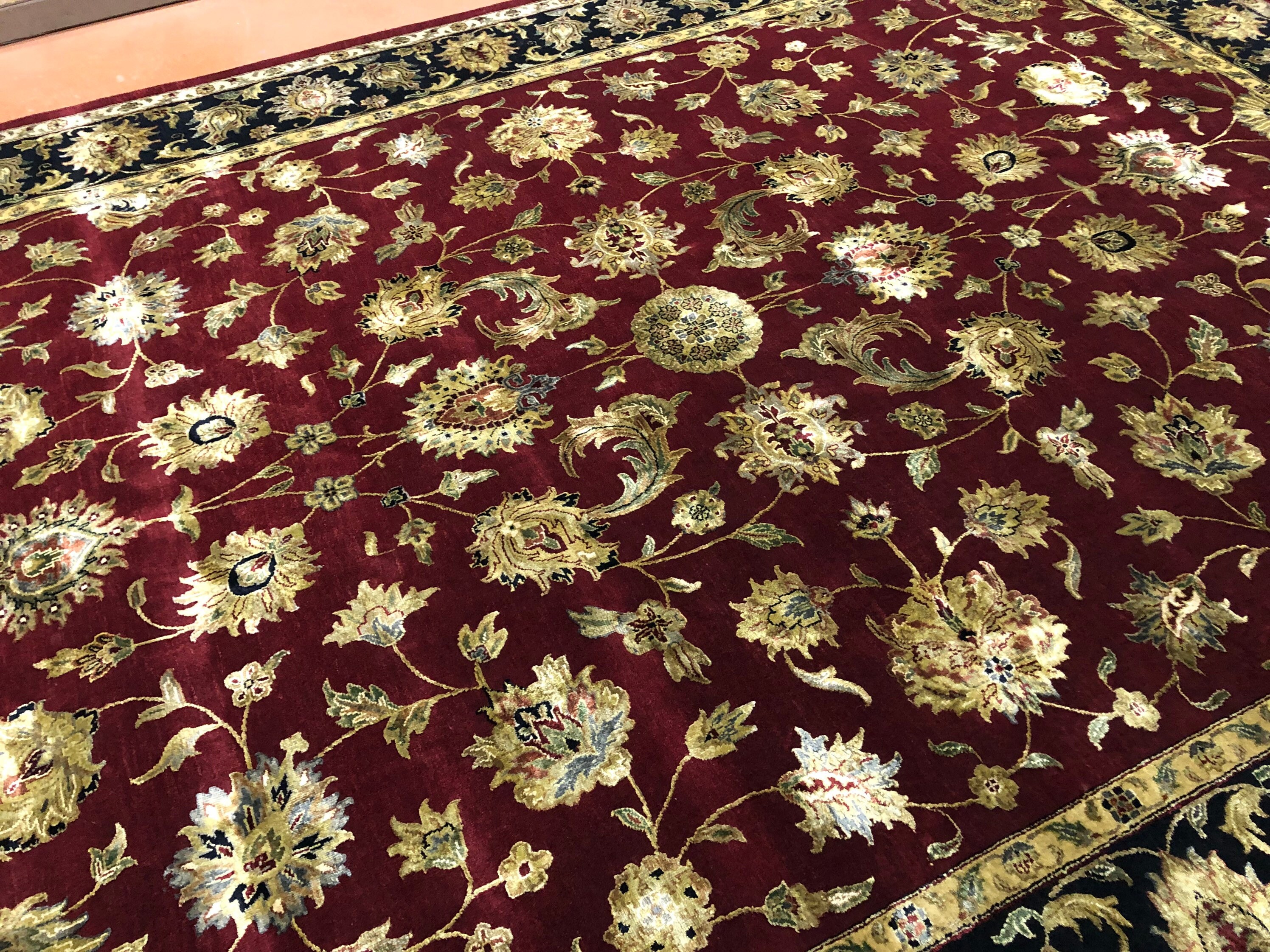 Wonderful Silk and Wool Kashan Pattern Rug Fine Soft Wool Nice and ...