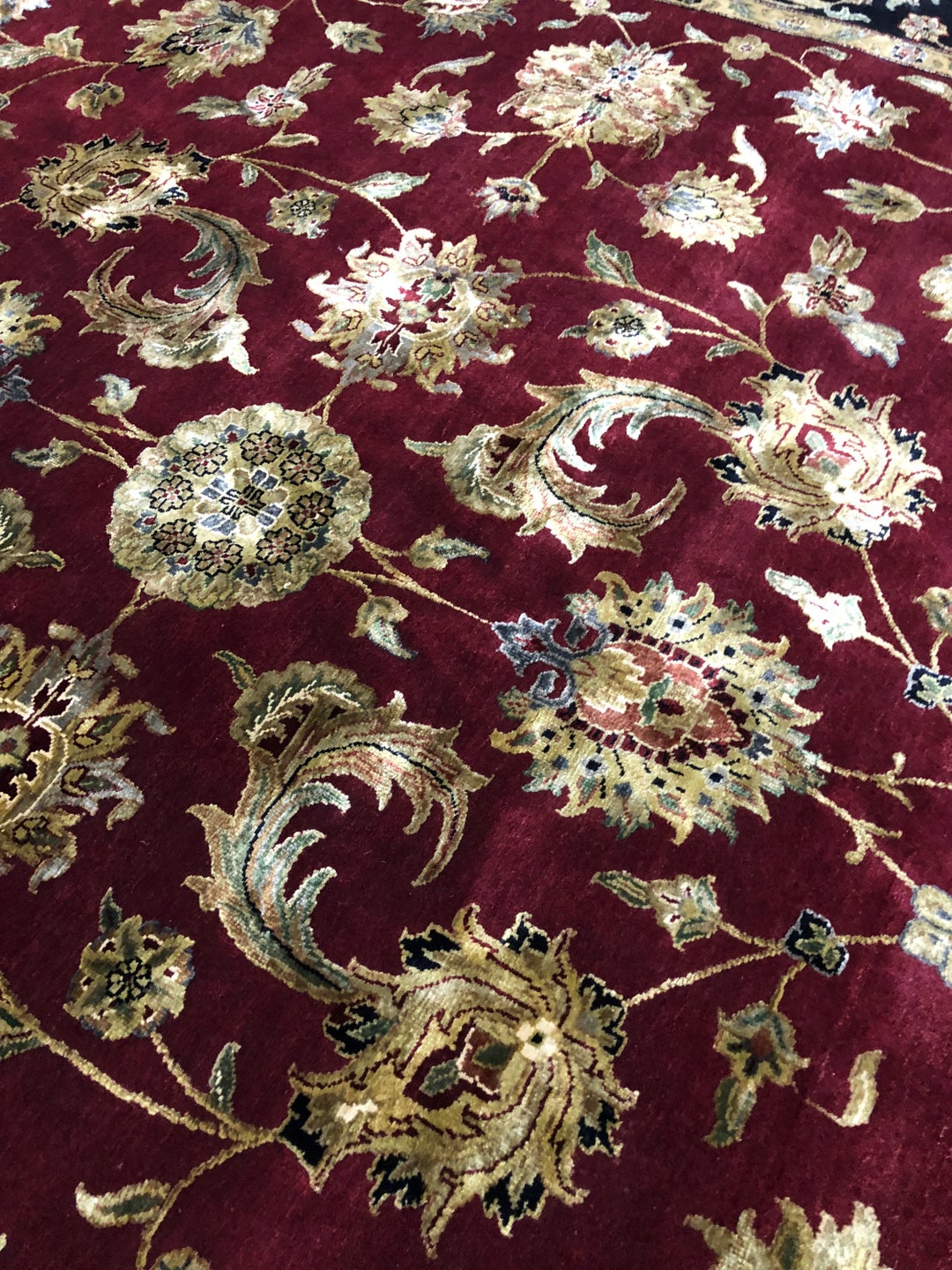 Wonderful Silk and Wool Kashan Pattern Rug Fine Soft Wool Nice and ...