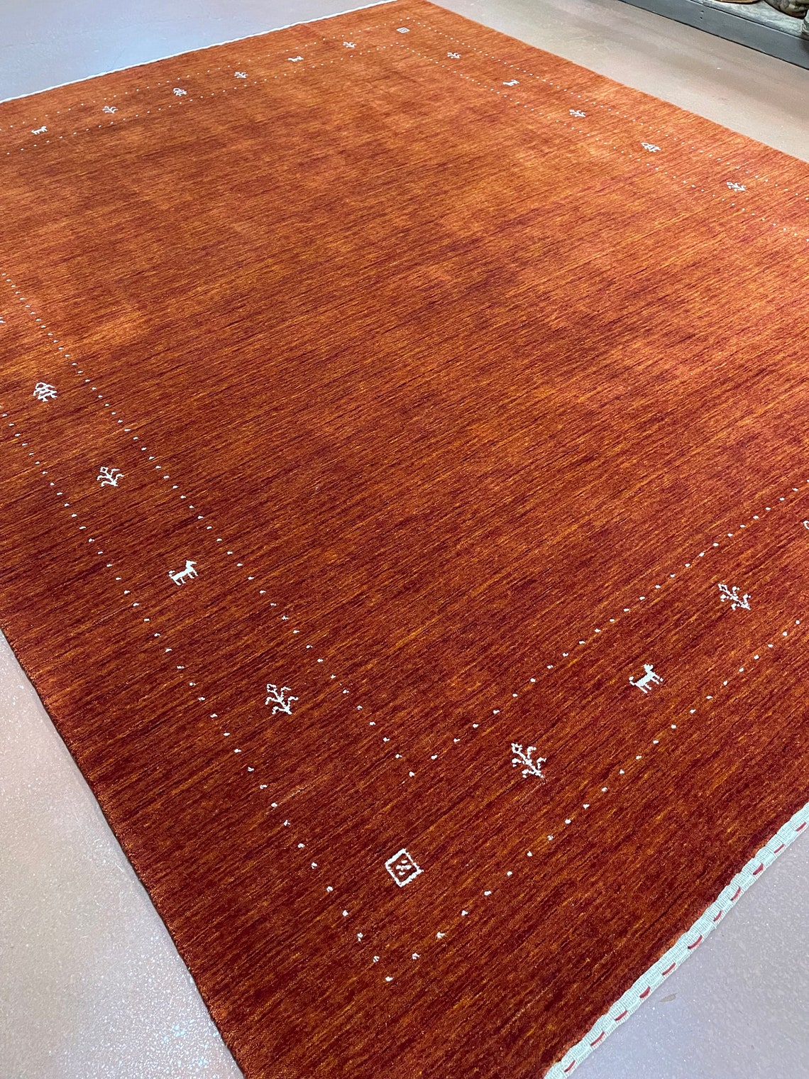 Modern Gabbeh Rug 8x10 Wonderful Thick Carpet Natural Dyes - Etsy