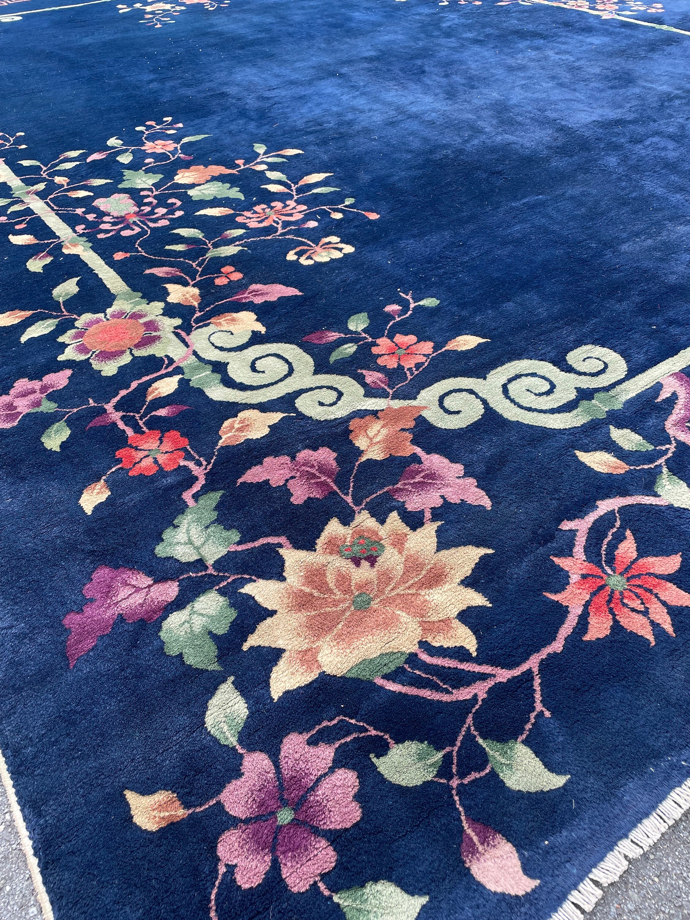 Antique Chinese Art Deco Nichols Rug 8.10x11.2 Excellent Condition - Etsy