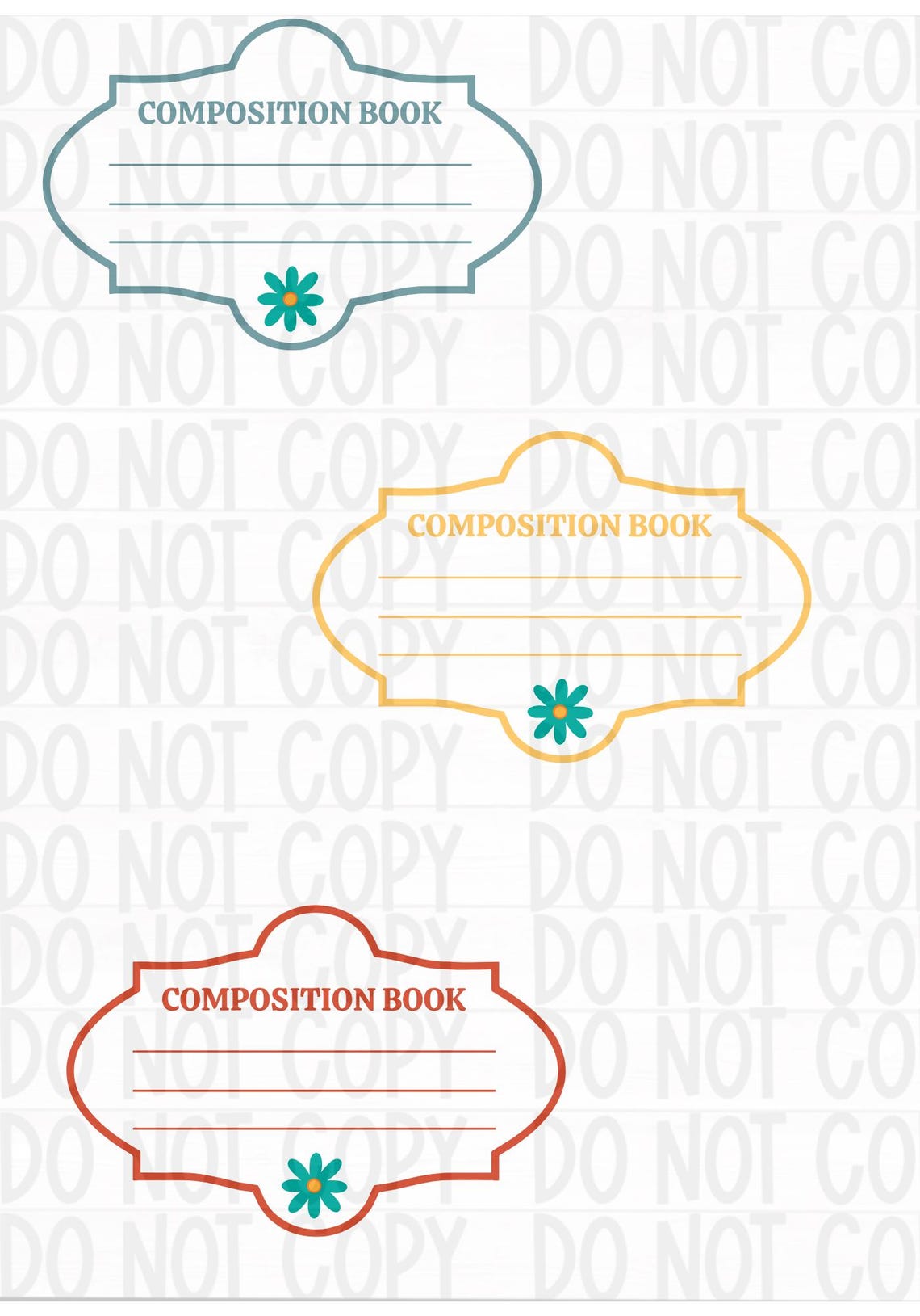 Custom Canva Editable Back-to-school Composition Notebooks - Etsy